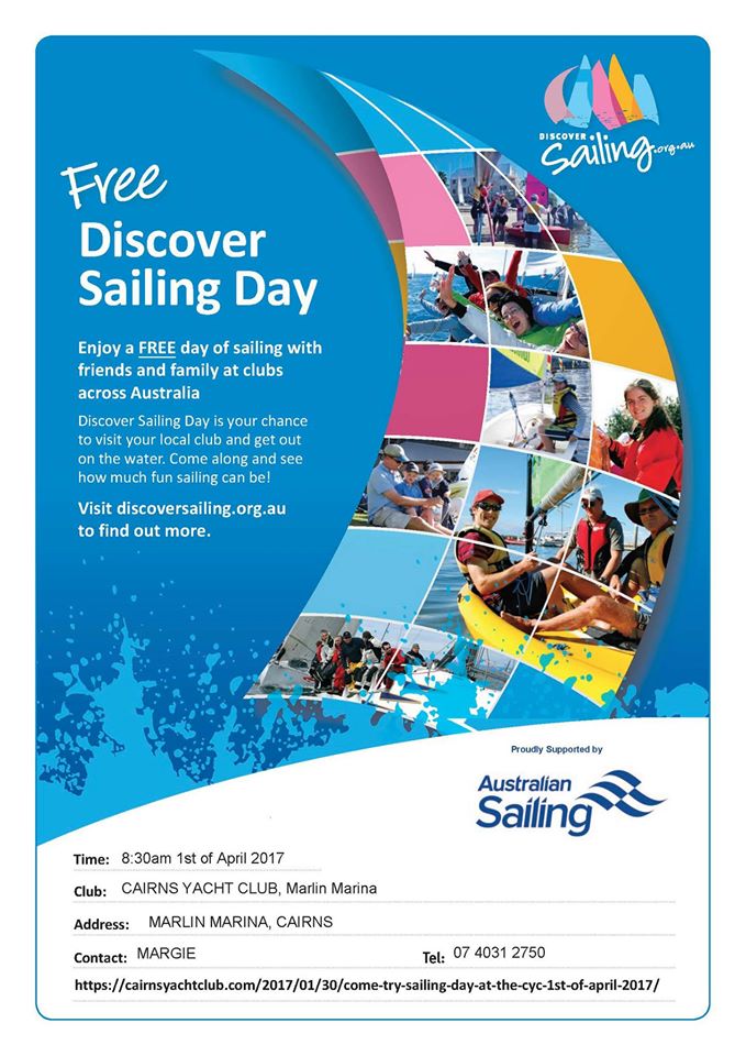 Cairns Events - Event Details - Free Discover Sailing Day - TRY Sailing ...