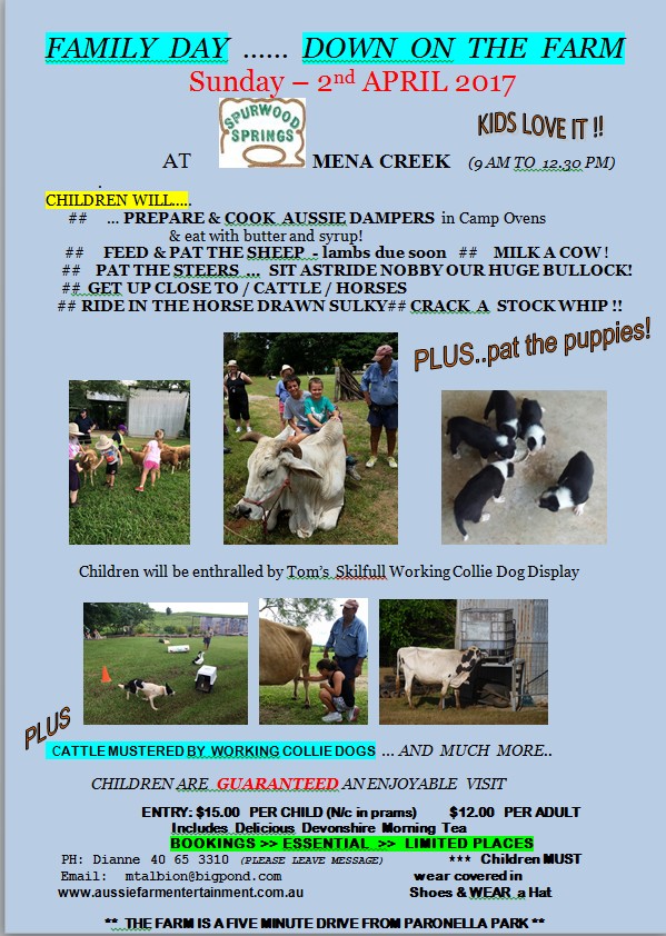 Cairns Events - Event Details - Family FARM DAY